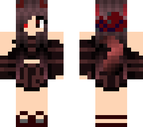 Demon Wolf Girl | Minecraft Skin