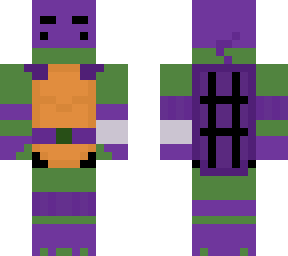 Donnie (ROTTMNT) (with eyebrows) | Minecraft Skin