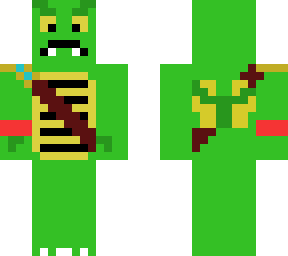 green dragon shoulder pad | Minecraft Skin
