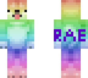 Rainbow Pride Doge (For Friend | Minecraft Skin