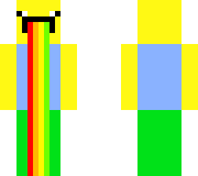 Rainbow Vomiting Noob | Minecraft Skin