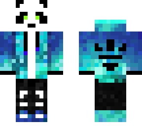 Cool blue Panda | Minecraft Skin