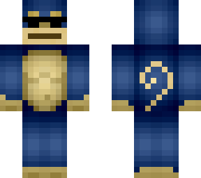 Blue Monkey with shades | Minecraft Skin
