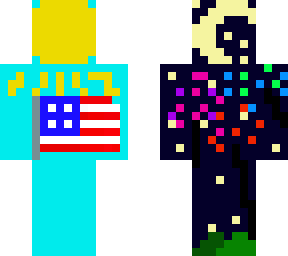 happy 4th of July!!!!! yay yayayayay | Minecraft Skin