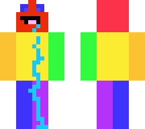 Rainbow Drooling Durp | Minecraft Skin