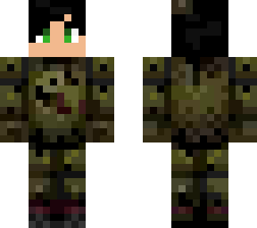 Broken Animatronic Costume (Springtrap) | Minecraft Skin
