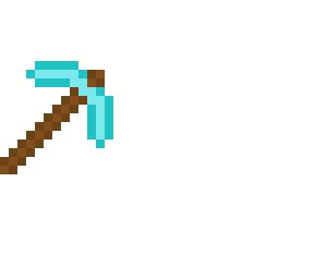 Diamond Pickaxe Minecraft Transparent