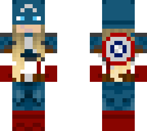 Female Captian America | Minecraft Skin