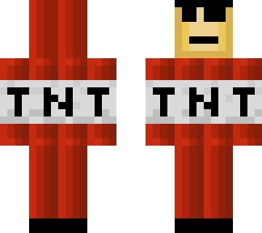 opposite face tnt | Minecraft Skin