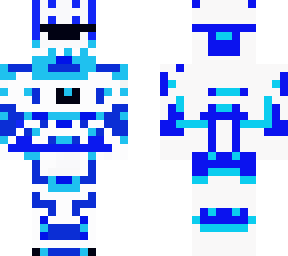 Blue cyborg | Minecraft Skin
