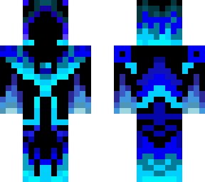 blue fire wizzard | Minecraft Skin