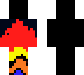 Pixel art flames | Minecraft Skin