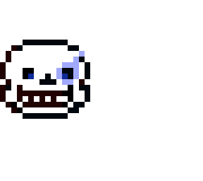 Sans 8-bit face | Minecraft Skin