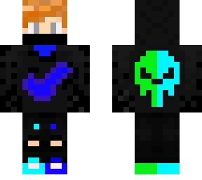 Cool looking neon boy | Minecraft Skin