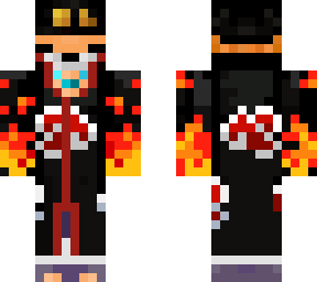 Fire Akatsuki Fox | Minecraft Skin