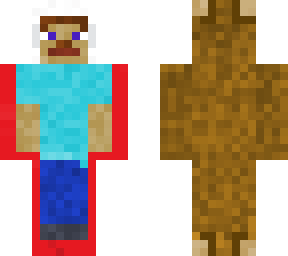 Steve sleeping on bed | Minecraft Skin