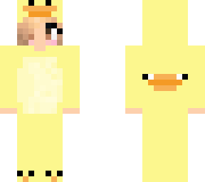 Blond Girl in Duck Pajamas | Minecraft Skin