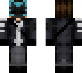 Edited Masked Assassin better hair, blue mask | Minecraft Skin