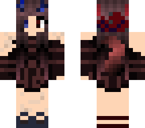 girl skin half demon half human | Minecraft Skins