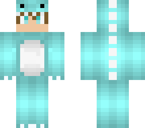 light blue dino boy | Minecraft Skins