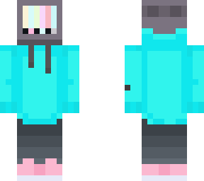 Pastel Monitor Head | Minecraft Skin