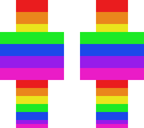 Rainbow Baseplate | Minecraft Skin