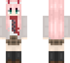zero two | Minecraft Skin