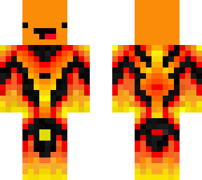 Fire skeppy | Minecraft Skin
