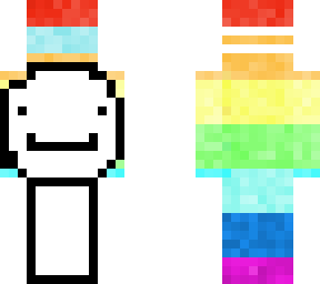 Rainbow Dream W/ Mask | Minecraft Skin