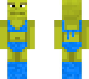 Blue Bikini Shrek | Minecraft Skin