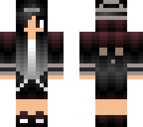 dark maroon slime girl | Minecraft Skin