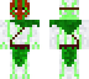 ghost mask (green) | Minecraft Skin
