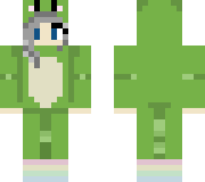 Rainbow frog onesie | Minecraft Skin