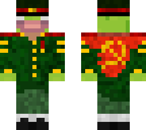 Communist Frog People Final Fix 2 but real this time | Minecraft Skin