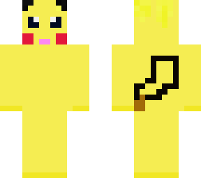 pikachu wareing head phones | Minecraft Skin