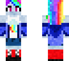 Rainbow Dash Human Minecraft Skin