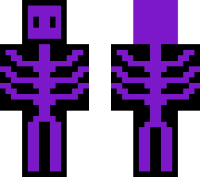 purple skull trooper | Minecraft Skins