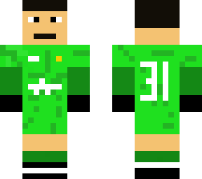 Ederson Man City Goalkeeper | Minecraft Skin