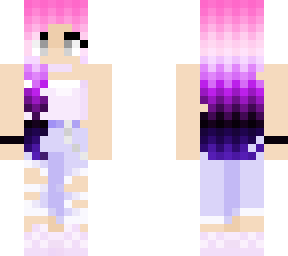 genderfluid hair with outfit | Minecraft Skin