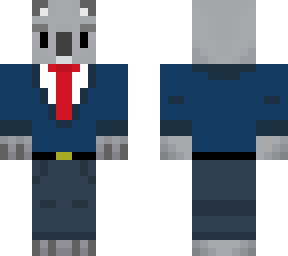 Koala in Suit | Minecraft Skin