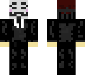 Minecraft Person with Anonymous mask | Minecraft Skin