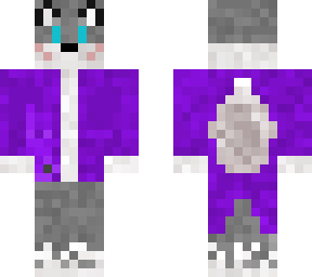 Grey Wolf with tailcoat | Minecraft Skin