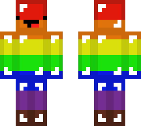 Rainbow Derp | Minecraft Skin
