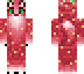Strawberry Cat | Minecraft Skin