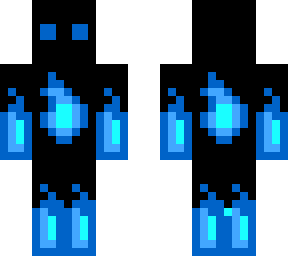 blue fire skin | Minecraft Skin