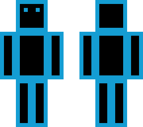 black and blue skin | Minecraft Skins