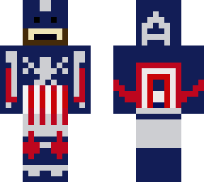 Capitan america patriotic skin | Minecraft Skin