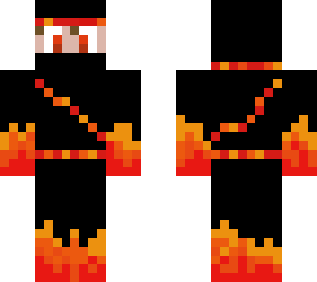Fire Ninja | Minecraft Skin