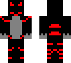 Protogen Wolf Red furry | Minecraft Skin