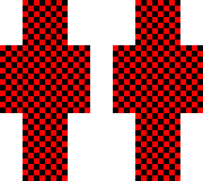 Red and Black Checkerboard design | Minecraft Skin